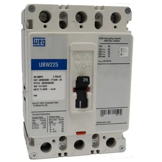 UBW225N-FTU60-3A | WEG | 60 Amp Breaker